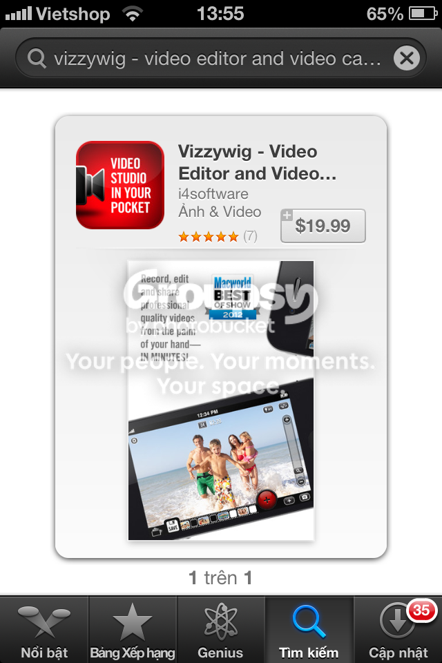 Vizzywig - Video Editor and Video Camera | Viết bởi vietshop_320caugiay